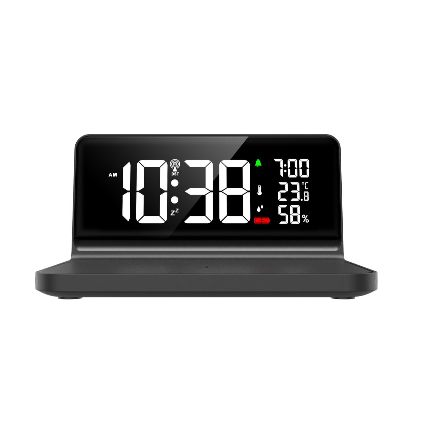 Alarm Clock 15w Wireless Charger- fanjuhome.com