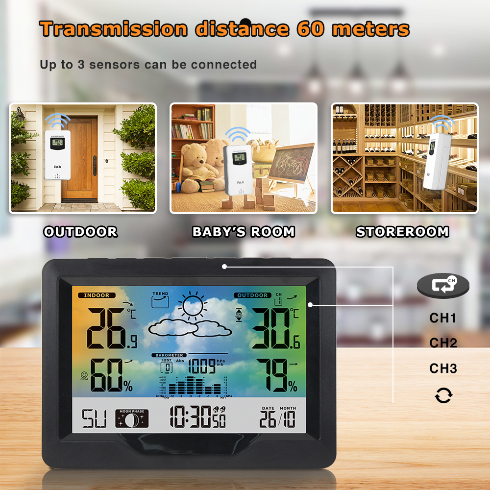Weather Station Digital Weather Station Wireless Home Weather Station ...