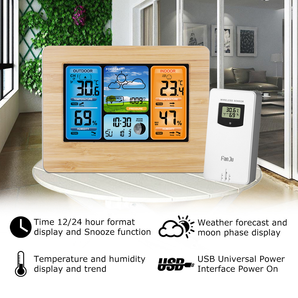 Weather Station Digital Indoor And- fanjuhome.com